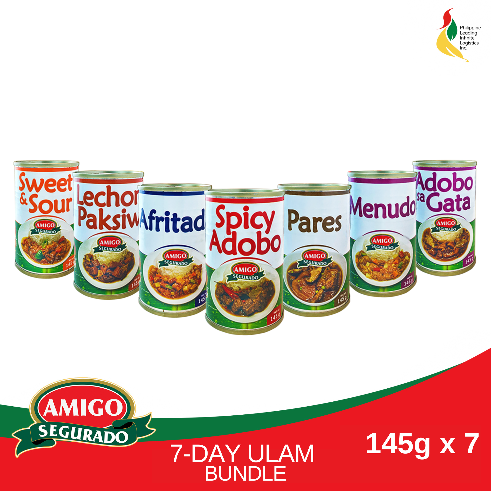 Amigo Segurado 7-Day Ulam Bundle 145g x 7 – Lafil Mall